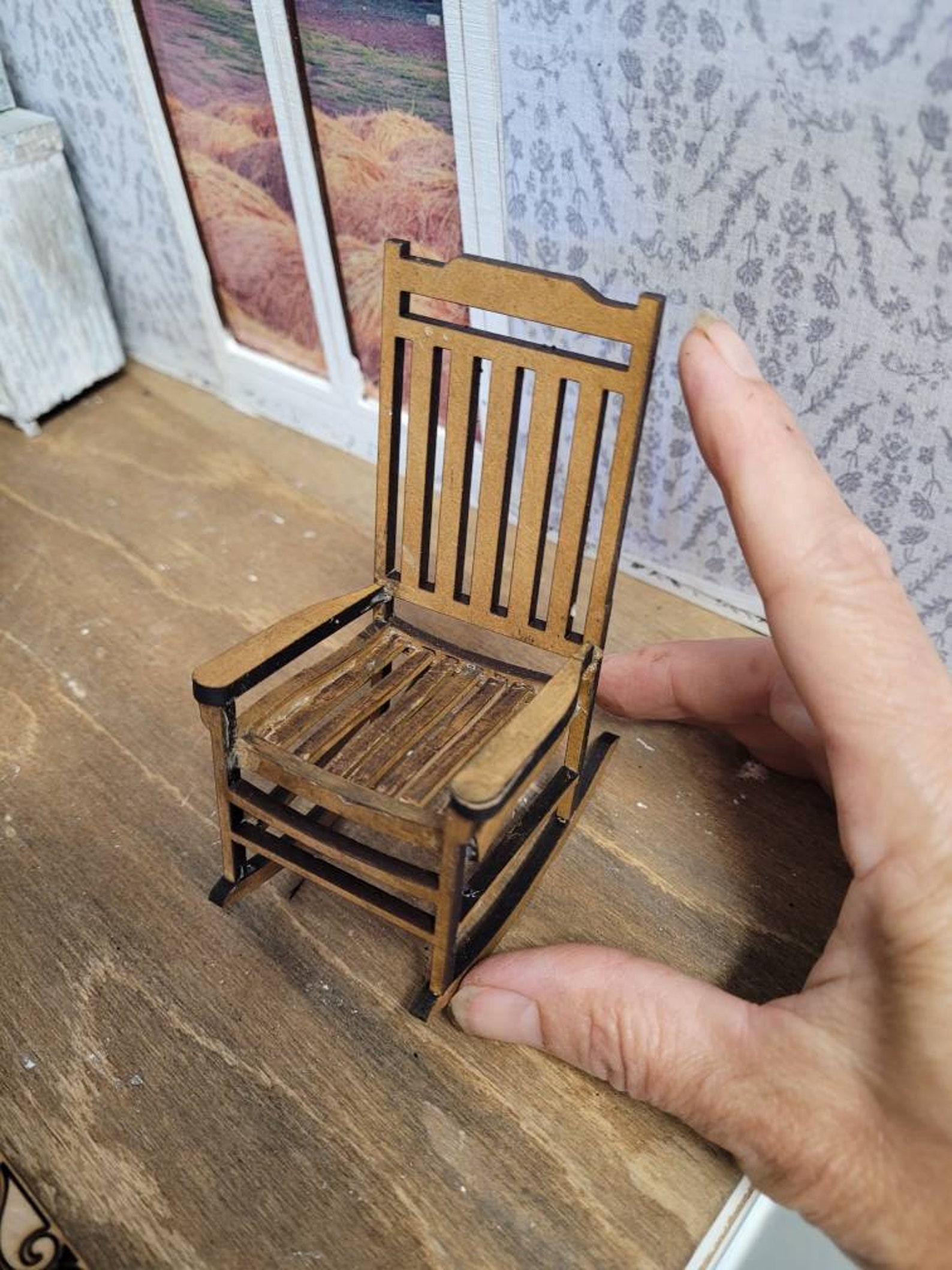 1:12 Scale Frontier Rocker Available Unfinished - Etsy
