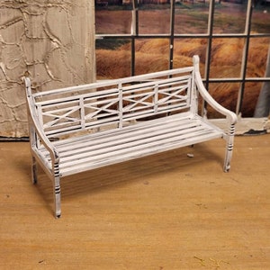 Miniature Dollhouse 1:12 Scale Bench Available Unfinished - Etsy
