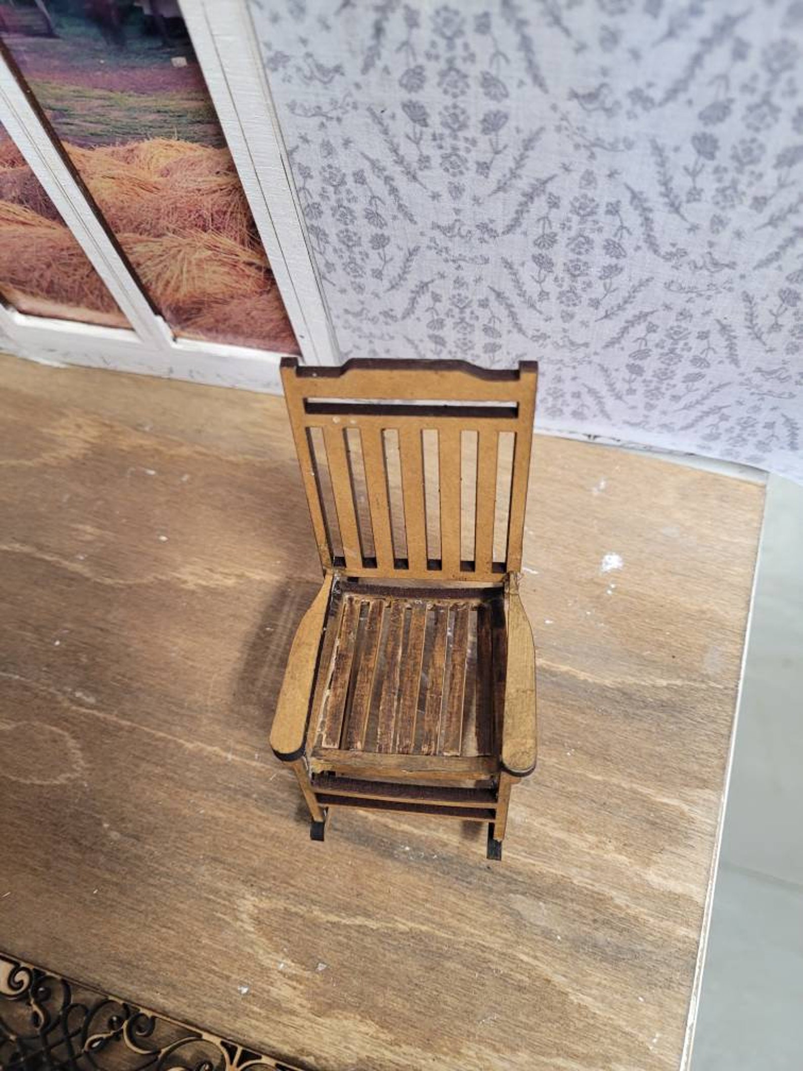 1:12 Scale Frontier Rocker Available Unfinished - Etsy