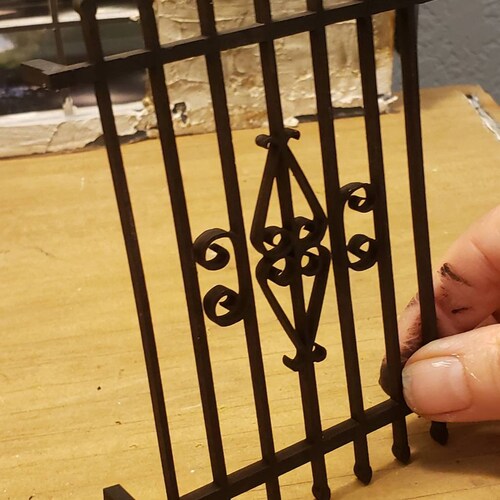 Miniature Dollhouse Wrought Iron Style Window Grill Custom - Etsy