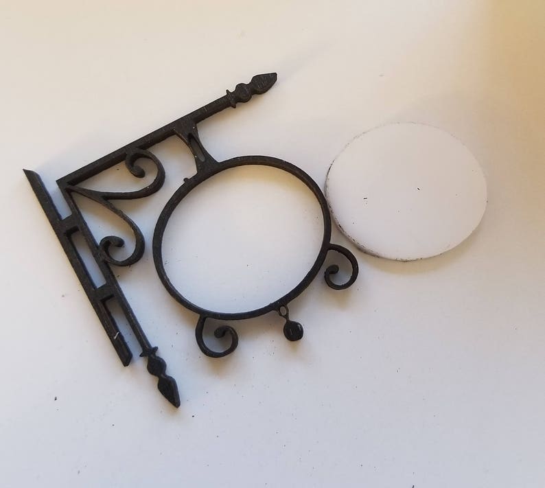 Miniature Dollhouse Wrought Iron Style Make Your Own Hanging - Etsy