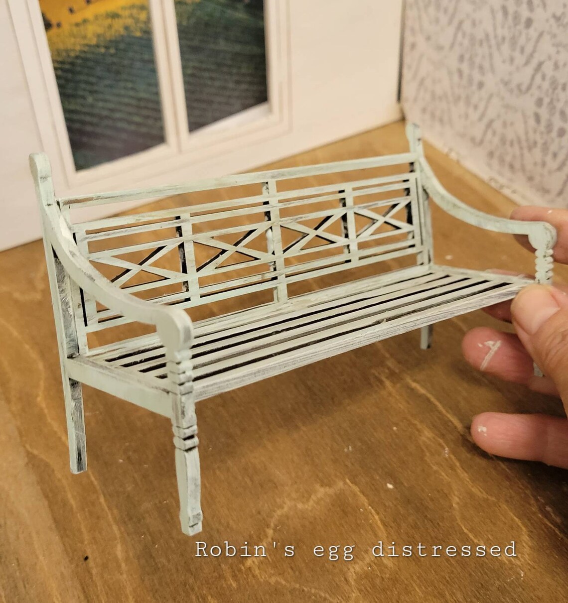Miniature Dollhouse 1:12 Scale Bench Available Unfinished - Etsy