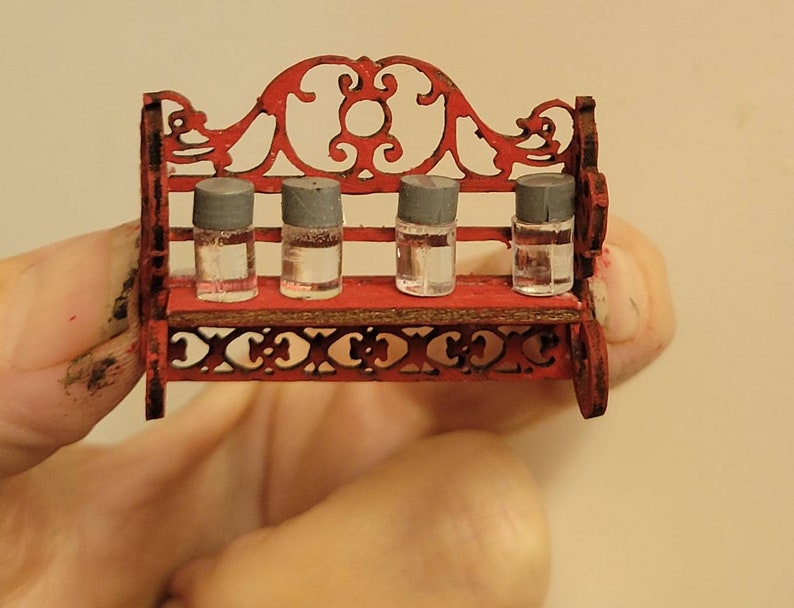 1:12 Scale Miniature Spice Rack With Jars Available as a Kit - Etsy