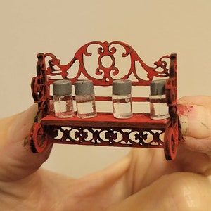 1:12 Scale Miniature Spice Rack With Jars Available as a Kit - Etsy