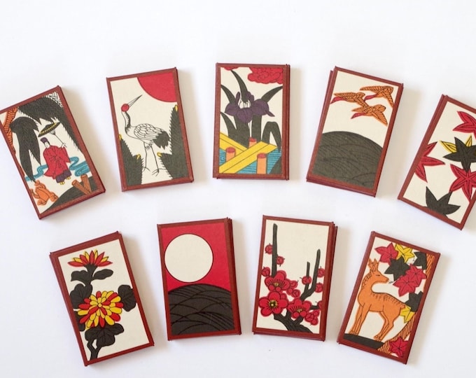 HANAFUDA RED Hanafuda Means flower Cards and It's a Traditional ...