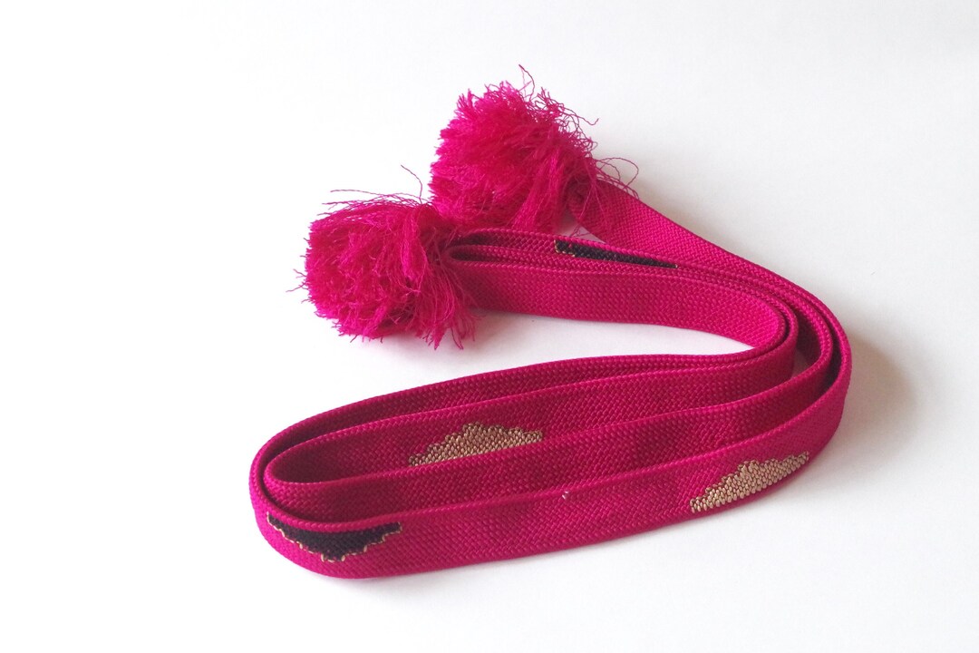 Rose Pink OBIJIME Beautiful Cord Length:approx.50inch modern Fashion ...