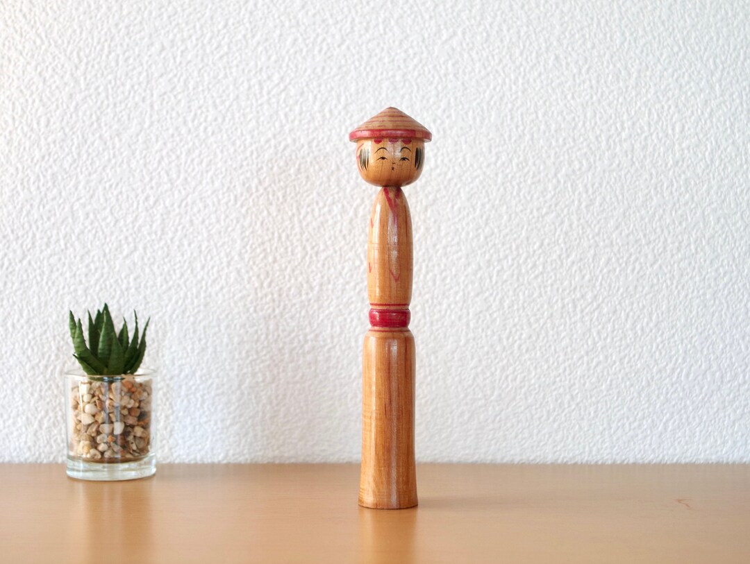 Amigasa (編笠) Kokeshi | Amigasa is a Traditional Japan Hat Made of Straw ...
