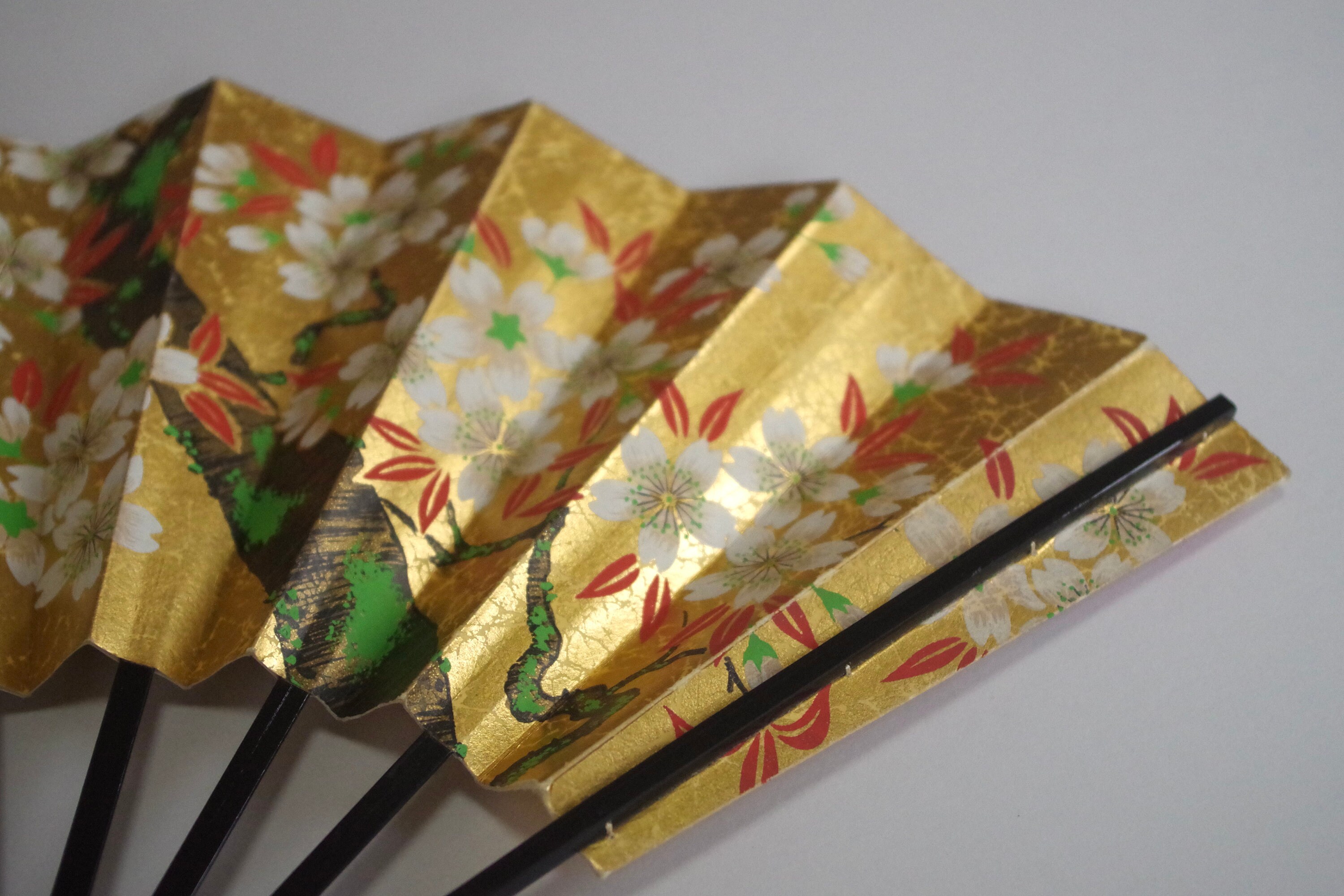 Miyabi Goshoguruma and Cherry Blossom JAPANESE FAN Ogi 扇 - Etsy