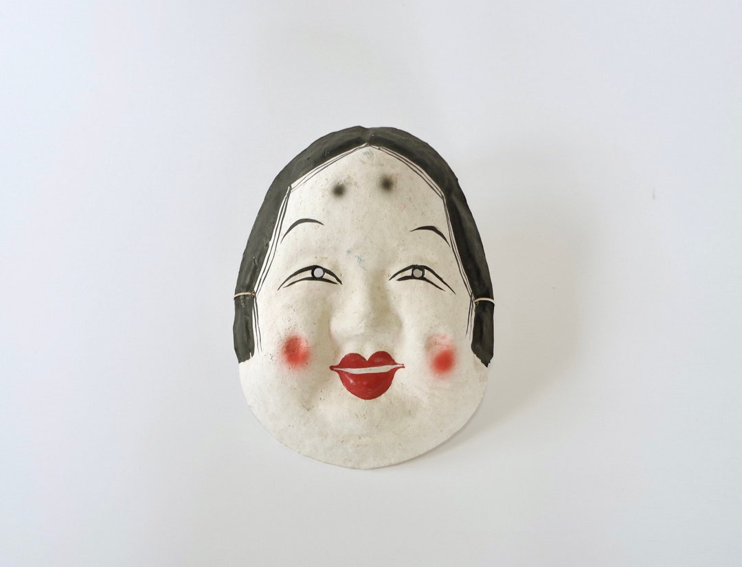 Okame Omen standard Size おかめ Omen Mask Okame is the Woman Who Appears ...