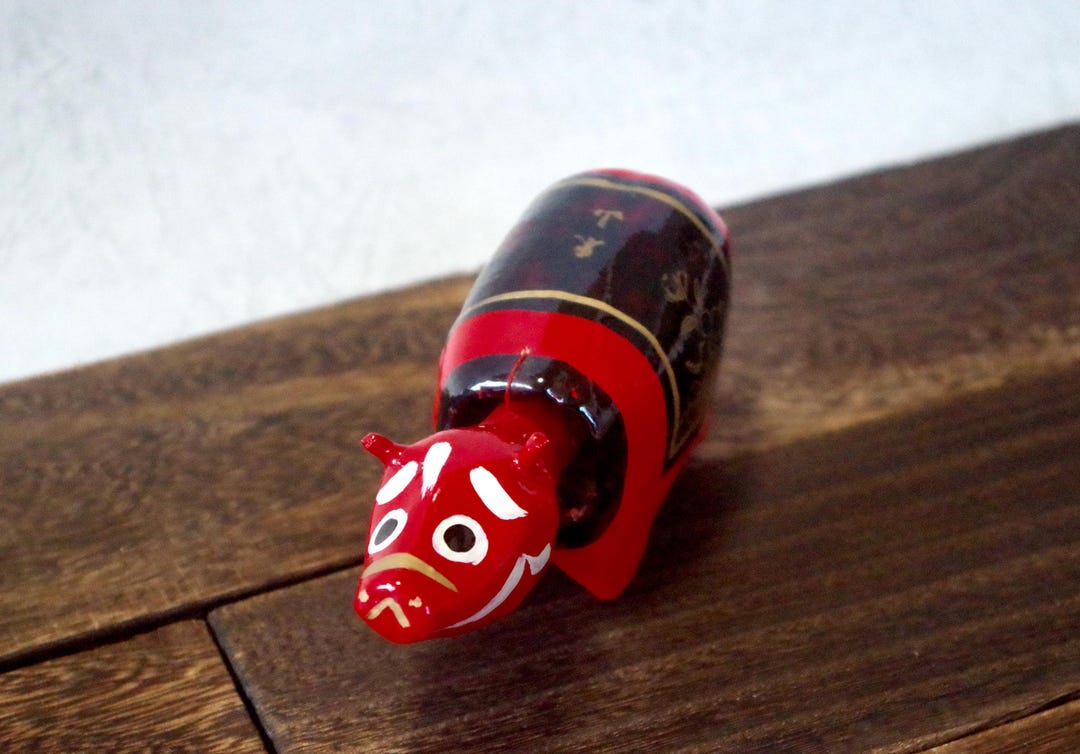 Akabeko (red Cow Doll) Neck Swing Cattle. | It is a Papier-mâché Doll ...