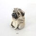 Cute Miniature Pugs, Dog Figurine, Pug Gifts, Pug Art, - Etsy España