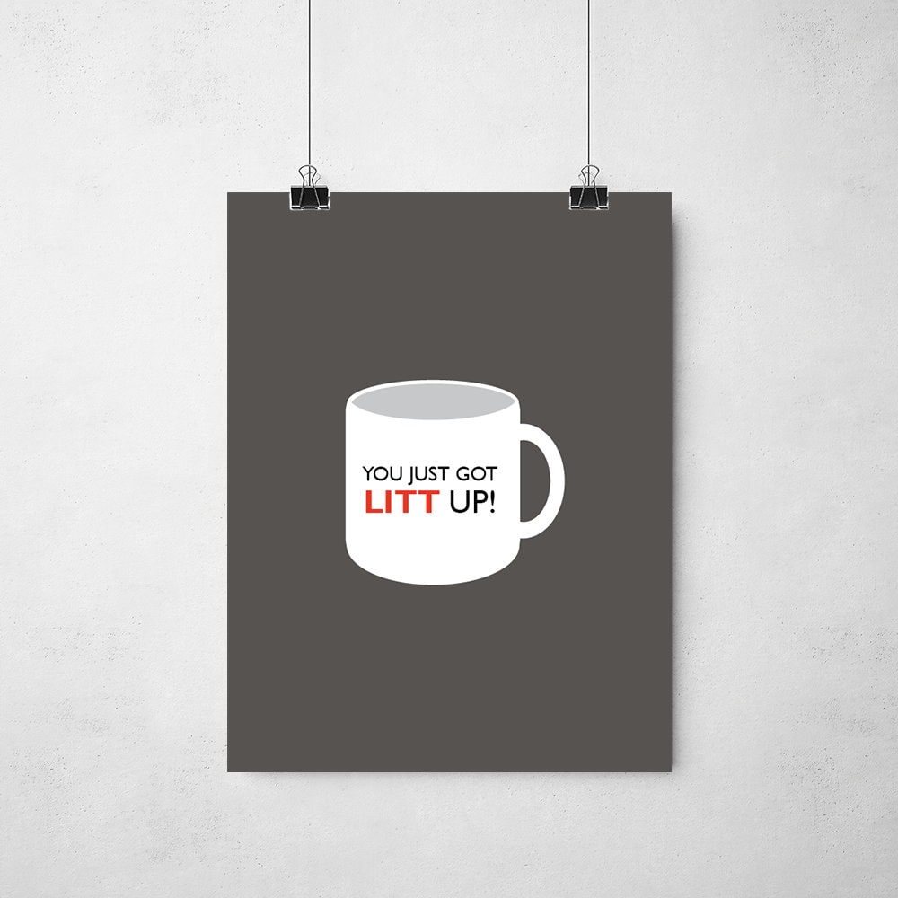 Litt up - Suits A4 Printable Poster Download | Lewis Litt TV Show | A4 ...