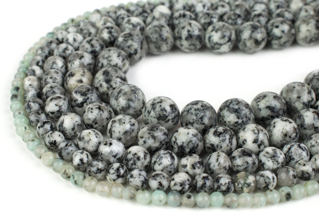 Natural Sesame Jasper Beads, 4mm 6mm 8mm 10mm 12mm Round, Full Strand ...