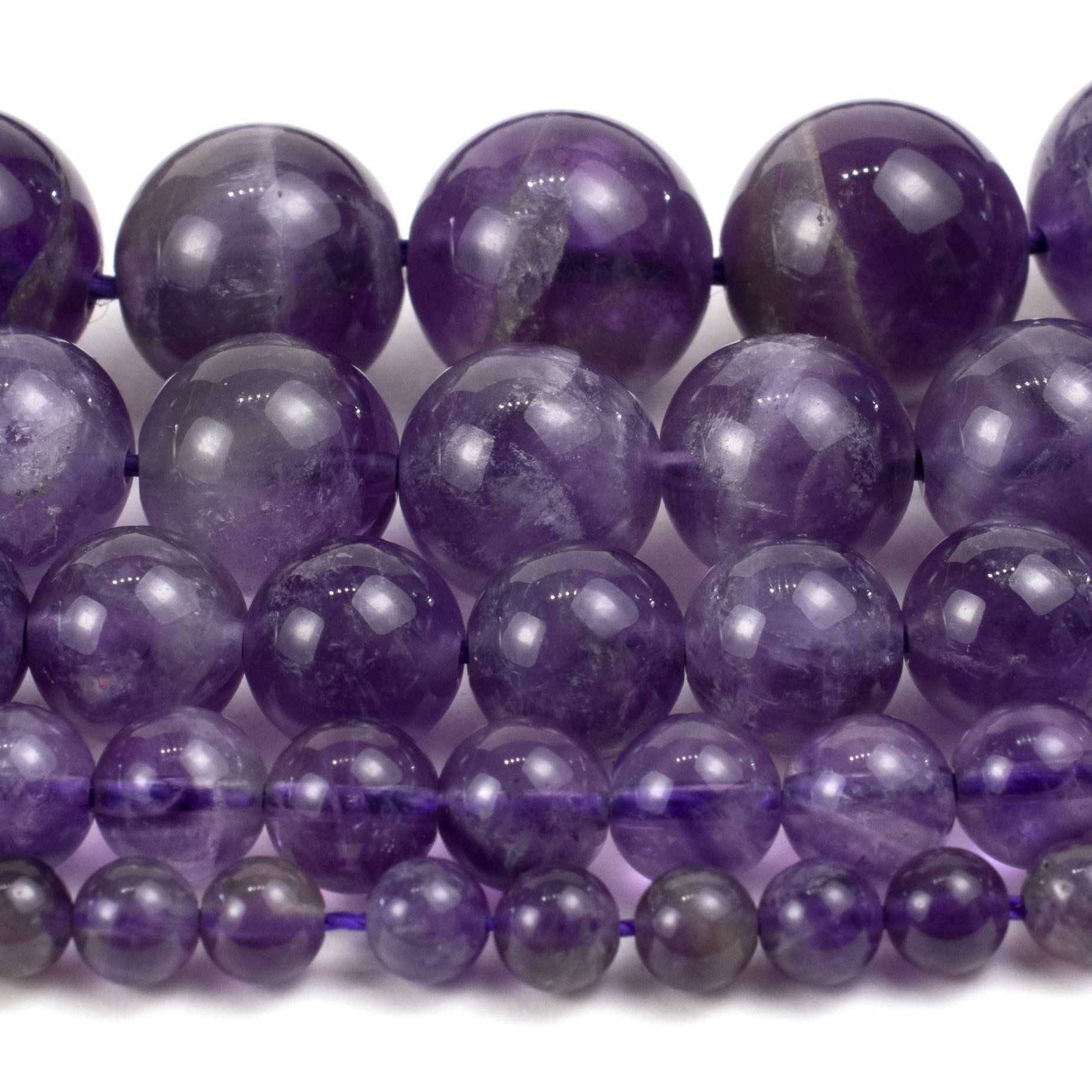 Natural Amethyst Beads 4mm 6mm 8mm 10mm 12mm 14mm Polished - Etsy