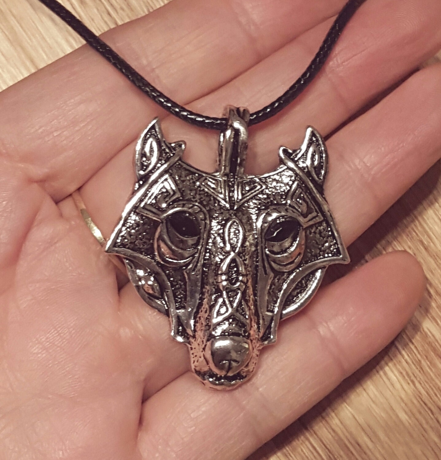 Vikings Norse Wolfmagic Amulet Necklace.wolf Headwild Men | Etsy