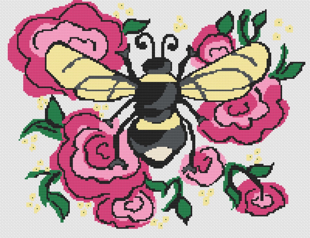 Lively's Bee Cross Stitch Pattern - Etsy