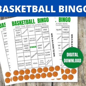 BASKETBALL TOURNAMENT Bingo 2023 | 20 Unique Cards | Play During ANY ...