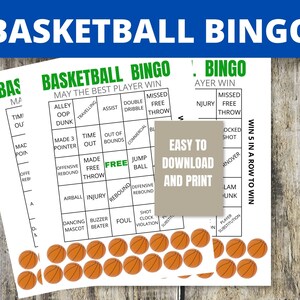 BASKETBALL TOURNAMENT Bingo 2023 | 20 Unique Cards | Play During ANY ...