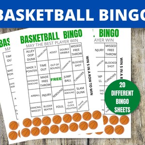 BASKETBALL TOURNAMENT Bingo 2023 | 20 Unique Cards | Play During ANY ...