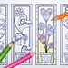 Independence Day 4th of July Coloring Bookmarks Page, Instant Download ...