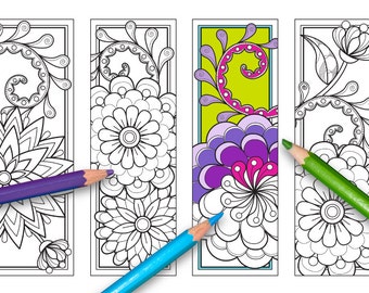 Mandala Coloring Bookmarks Instant Download Relax Mandala | Etsy