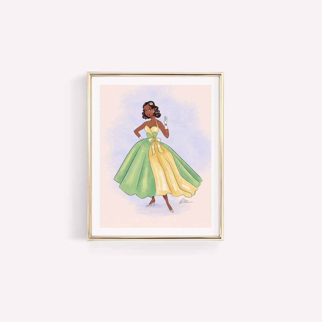 Froggy Kiss • Vintage-inspired Princess Art • Fashion Illustration ...