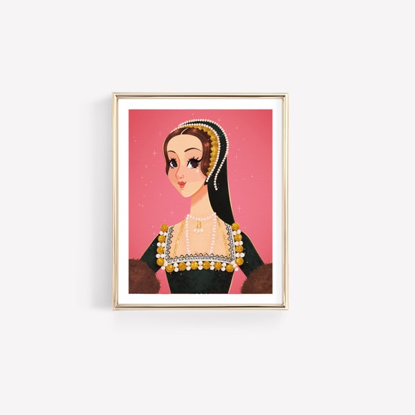 Anne Boleyn Art Print - Etsy