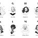 Vintage Hollywood Alphabet Poster Starlet A to Z - Etsy