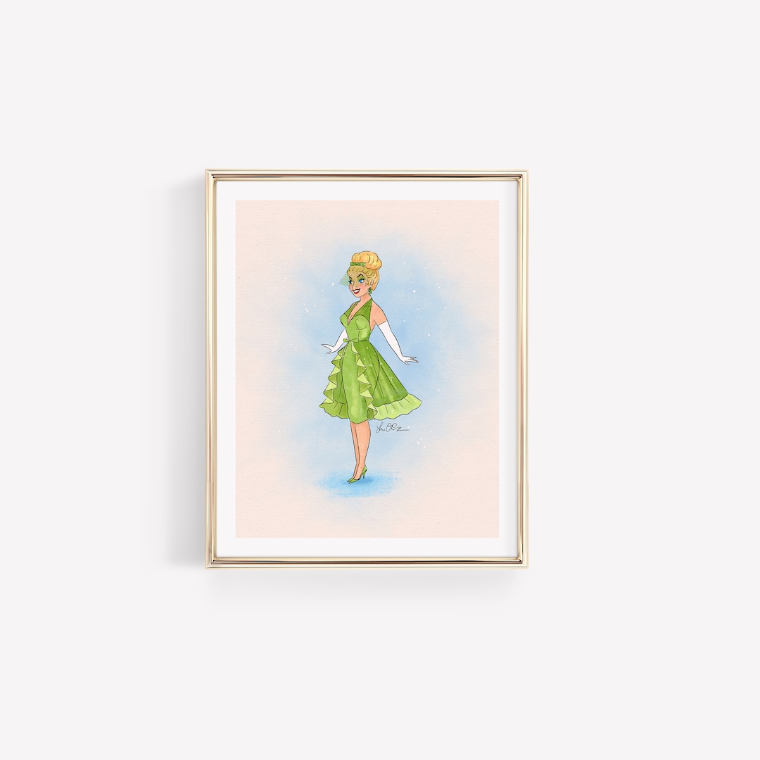Pixie Princess • Vintage-inspired Princess Art • Fashion Illustration ...