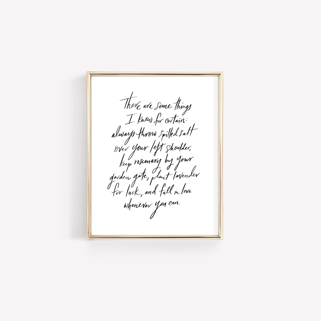 Practical Magic Poster • Designed by Shea • Hand-lettered Quote • Witch ...