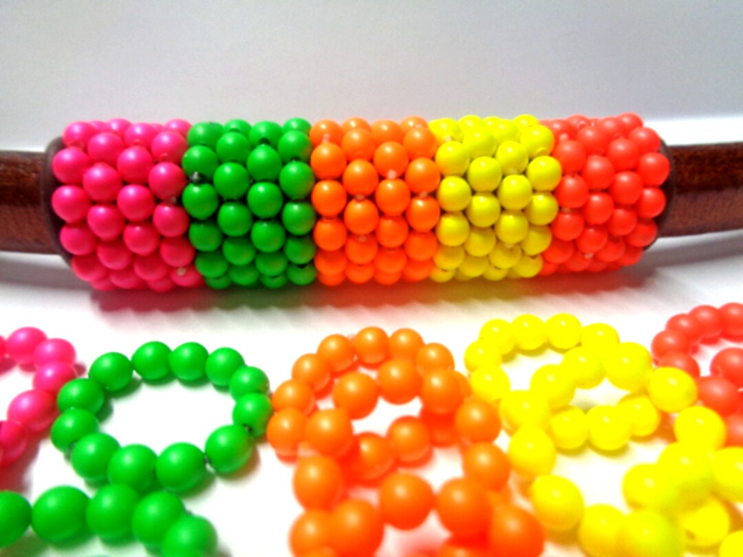 Choice of Color 4 Handmade Swarovski Crystal Neon Pearl Licorice Beaded ...