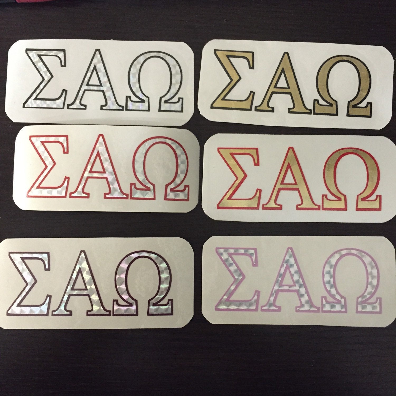Sigma Alpha Omega Greek Letters (2" Tall) - Etsy