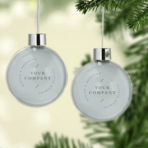 Corporate Gifts for Customers or Employees. Personalised Logo Baubles ...