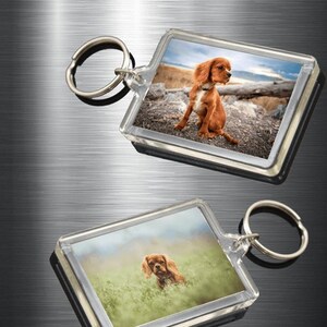 Personalised Double Sided Photo Keyrings Gift Bulk Buy Photo Key Chain ...