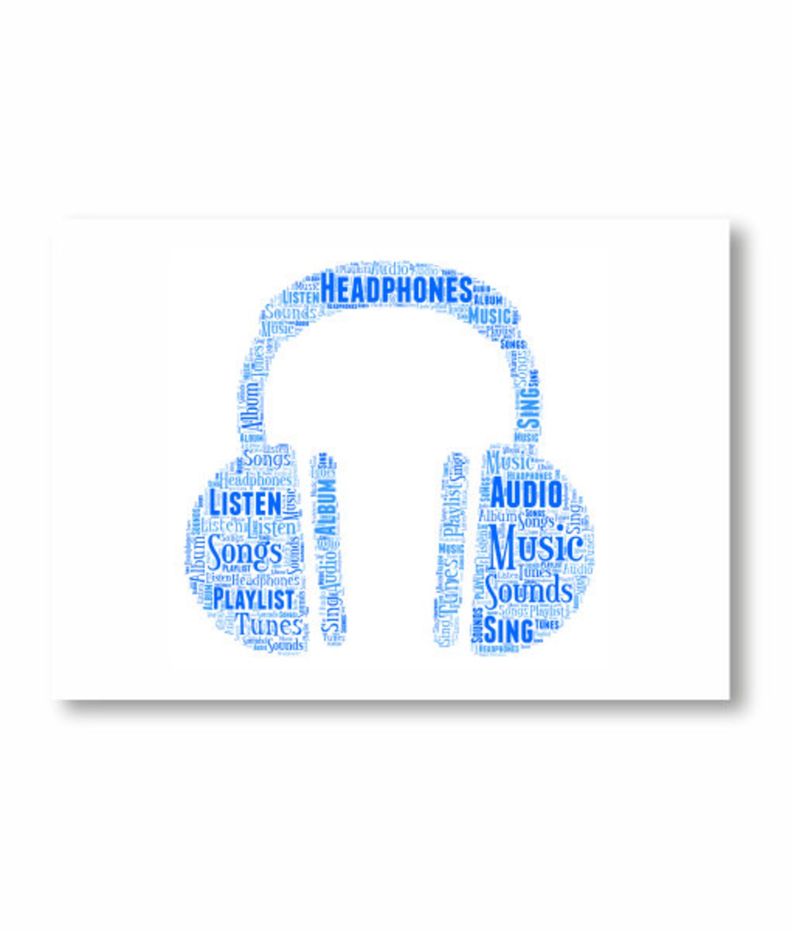 Headphones Gift Personalised Headphones Word Art Musician - Etsy UK