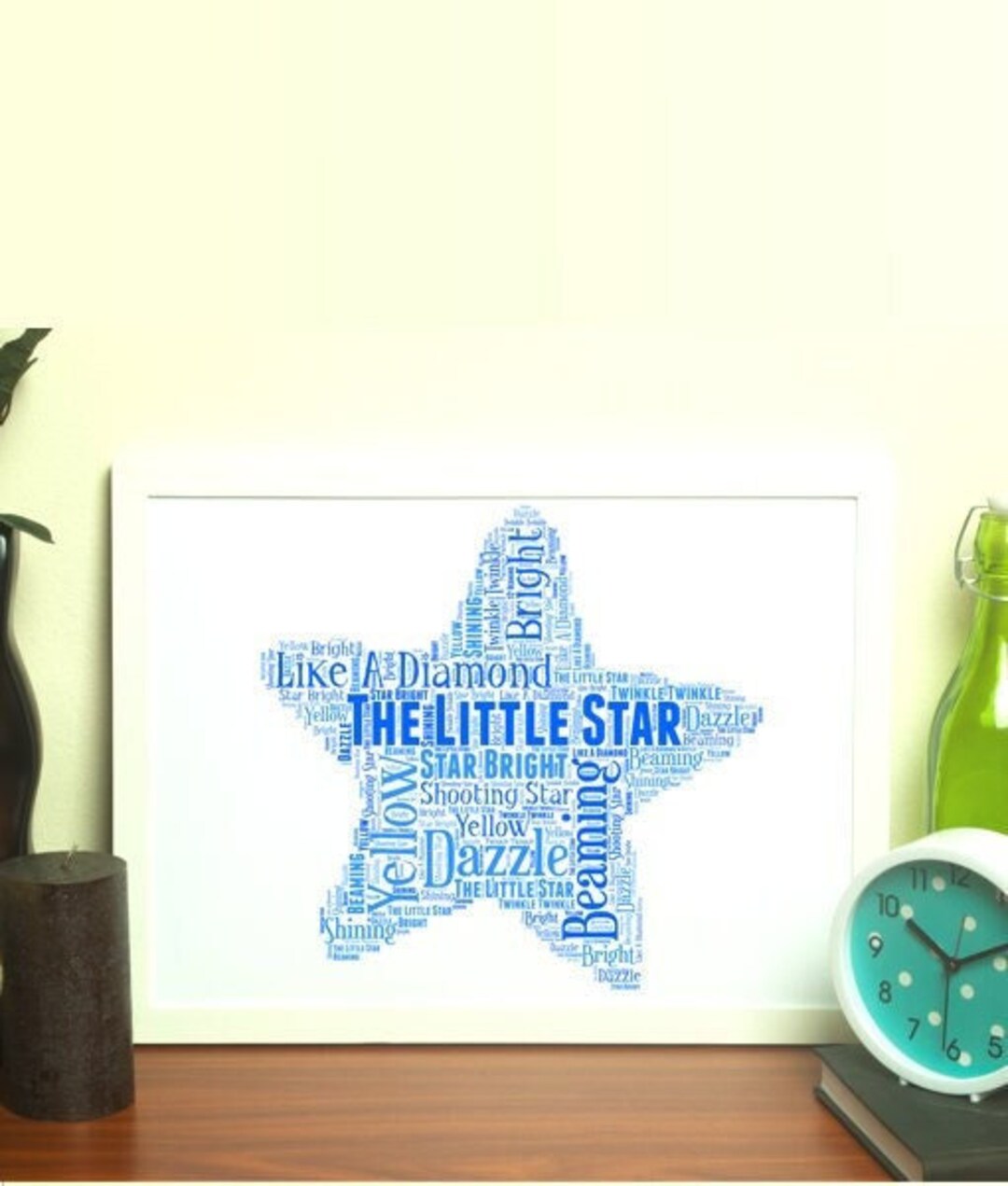 Star Gift Star Word Art Star Print achievement Gift Star Poster Goodbye ...