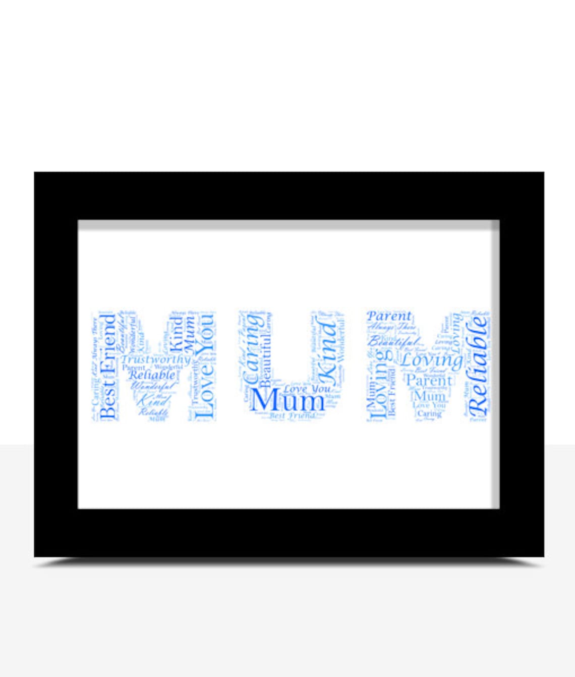 Personalised Mum Word Art Fathers Day Gift, Mothers Day, Unique, Mummy ...