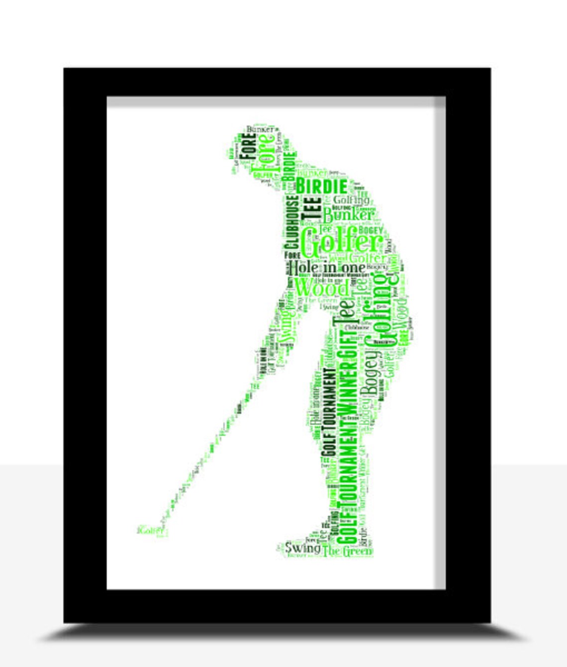 Golf Print Golf Gift for Him Golf Word Art Print the | Etsy UK