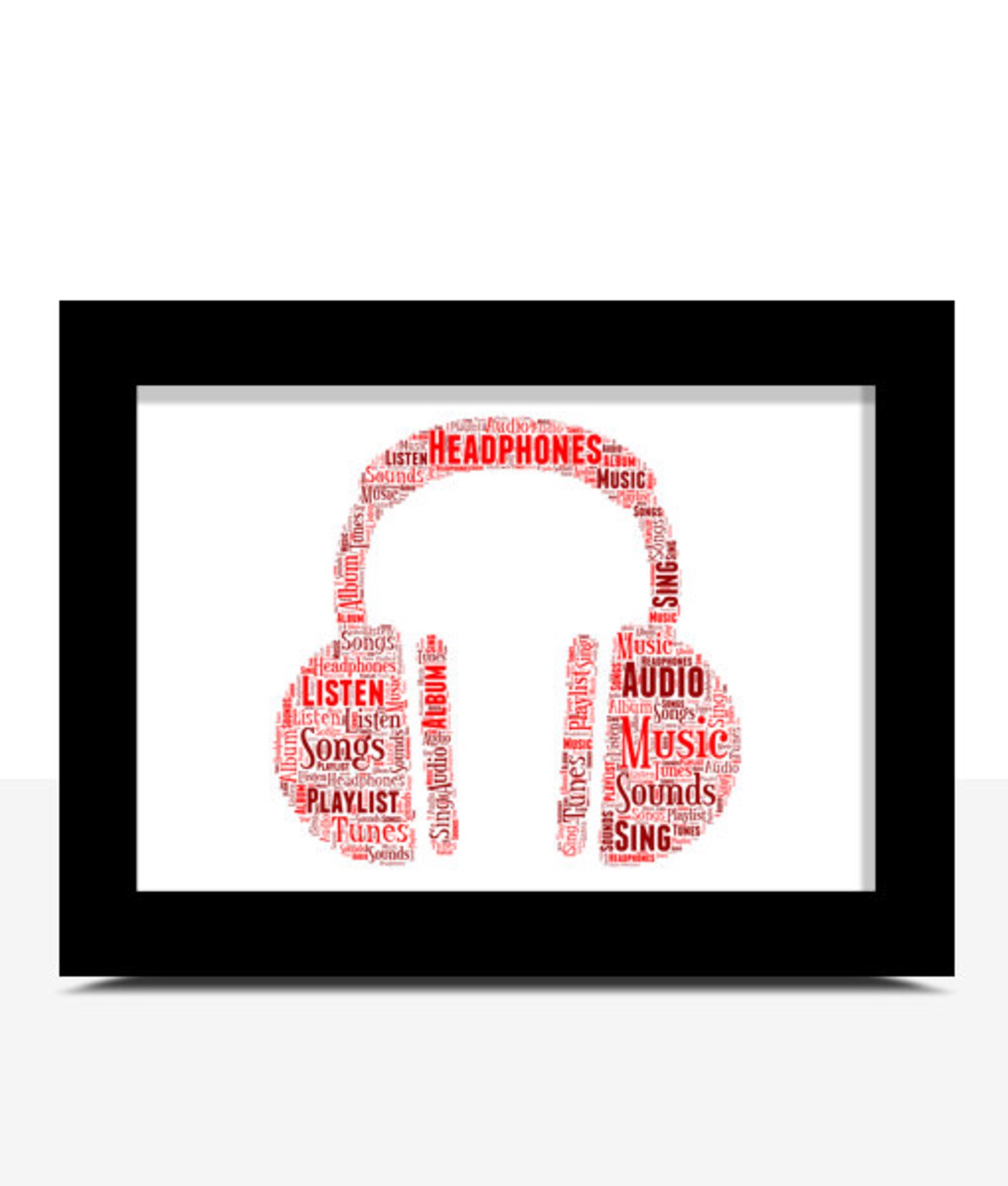 Headphones Gift Personalised Headphones Word Art Musician - Etsy UK