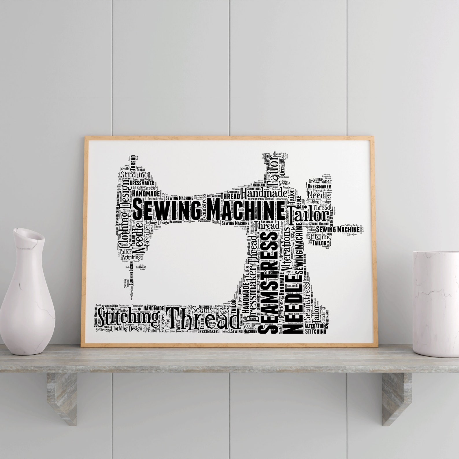 Personalised Sewing Gift Word Art Wall Print Crafter Gift - Etsy UK