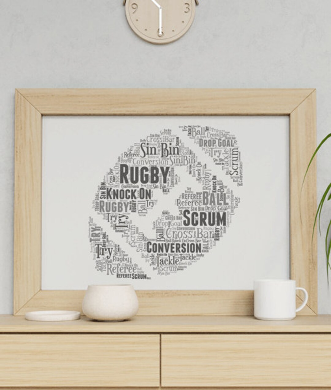 Rugby Player Poster Rugby Player Prints Rugby Sports Decor Custom Rugby ...