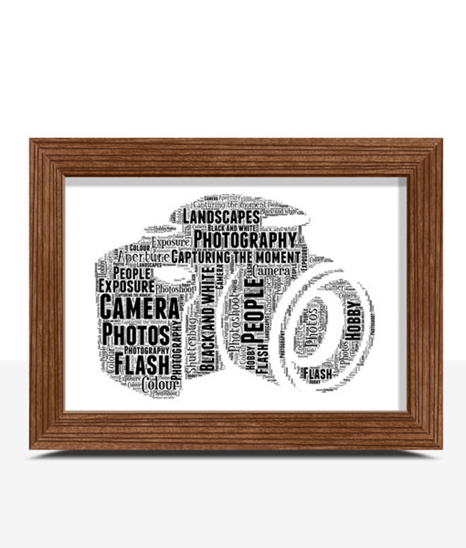 Camera Word Art Gift Photography, Birthday Gift, Photographer, Unique ...