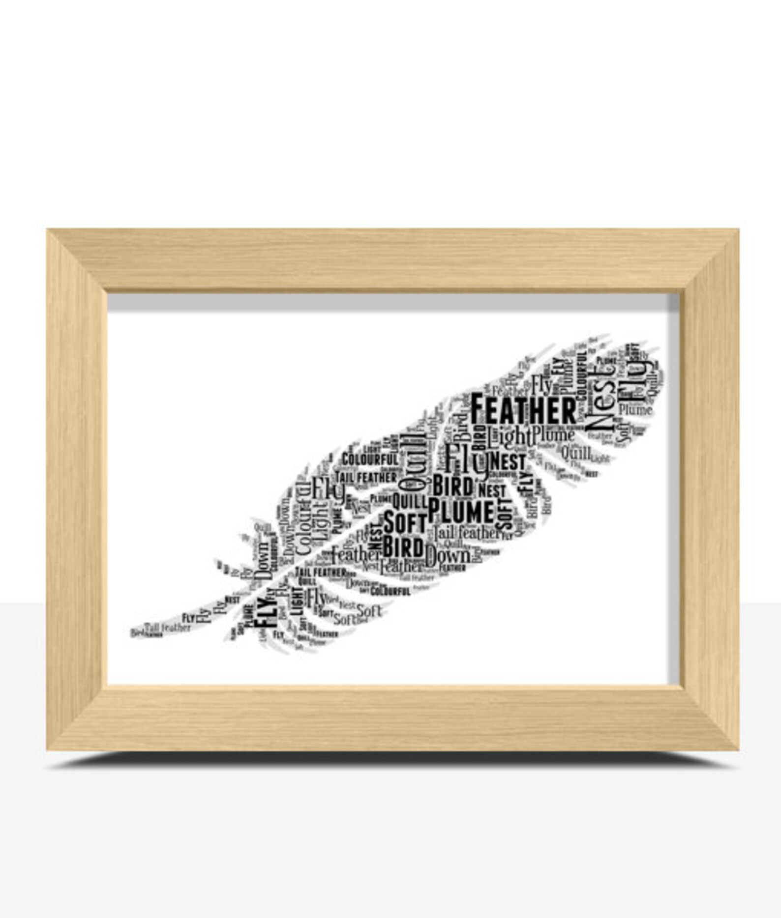 Feather Word Art Print, Feather, Memorial, Special, Memory, Feather ...