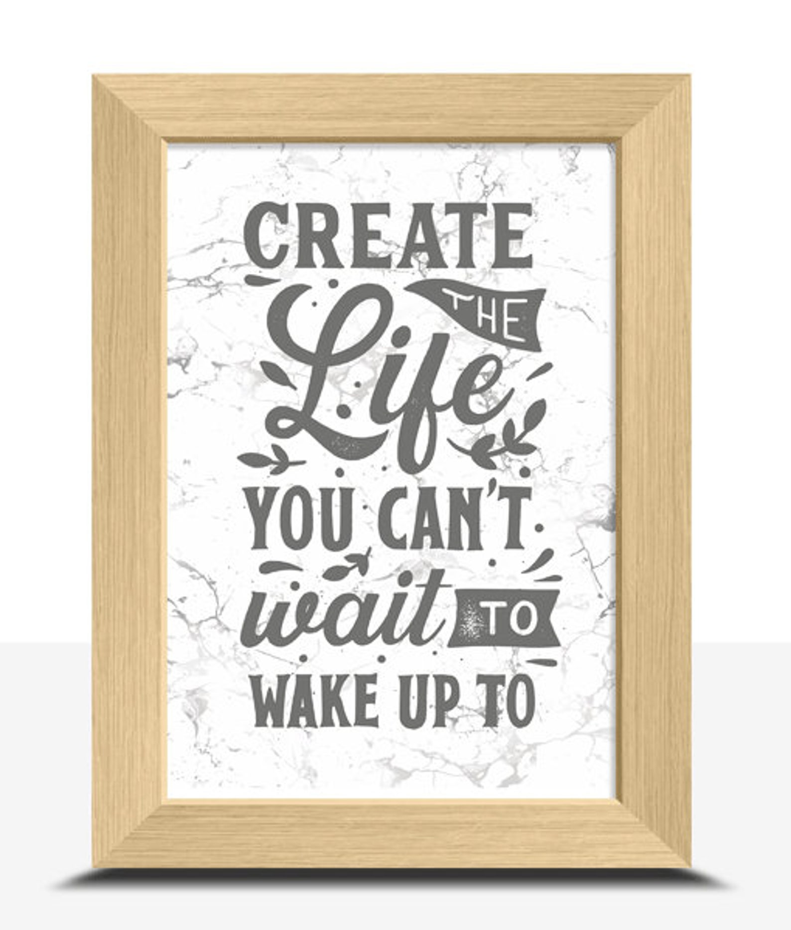 Inspirational Life Quote, Motivational Poster, Keep Motivated Art, Word ...