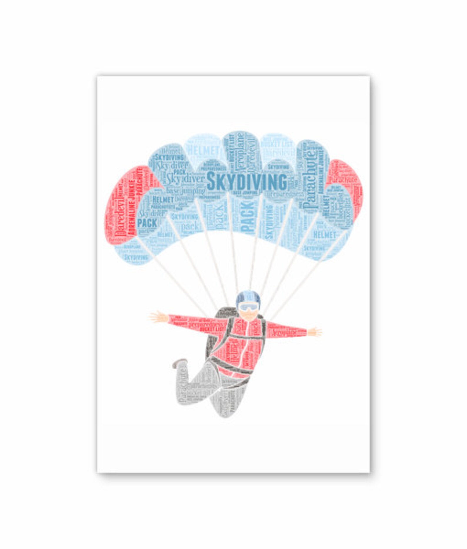 Skydive Wall Decor Skydiving Art Gift Special Fathers Day - Etsy