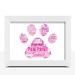 Pet Paw Print | Paw Print Word Art | Paw Words Collage | New Puppy Gift ...