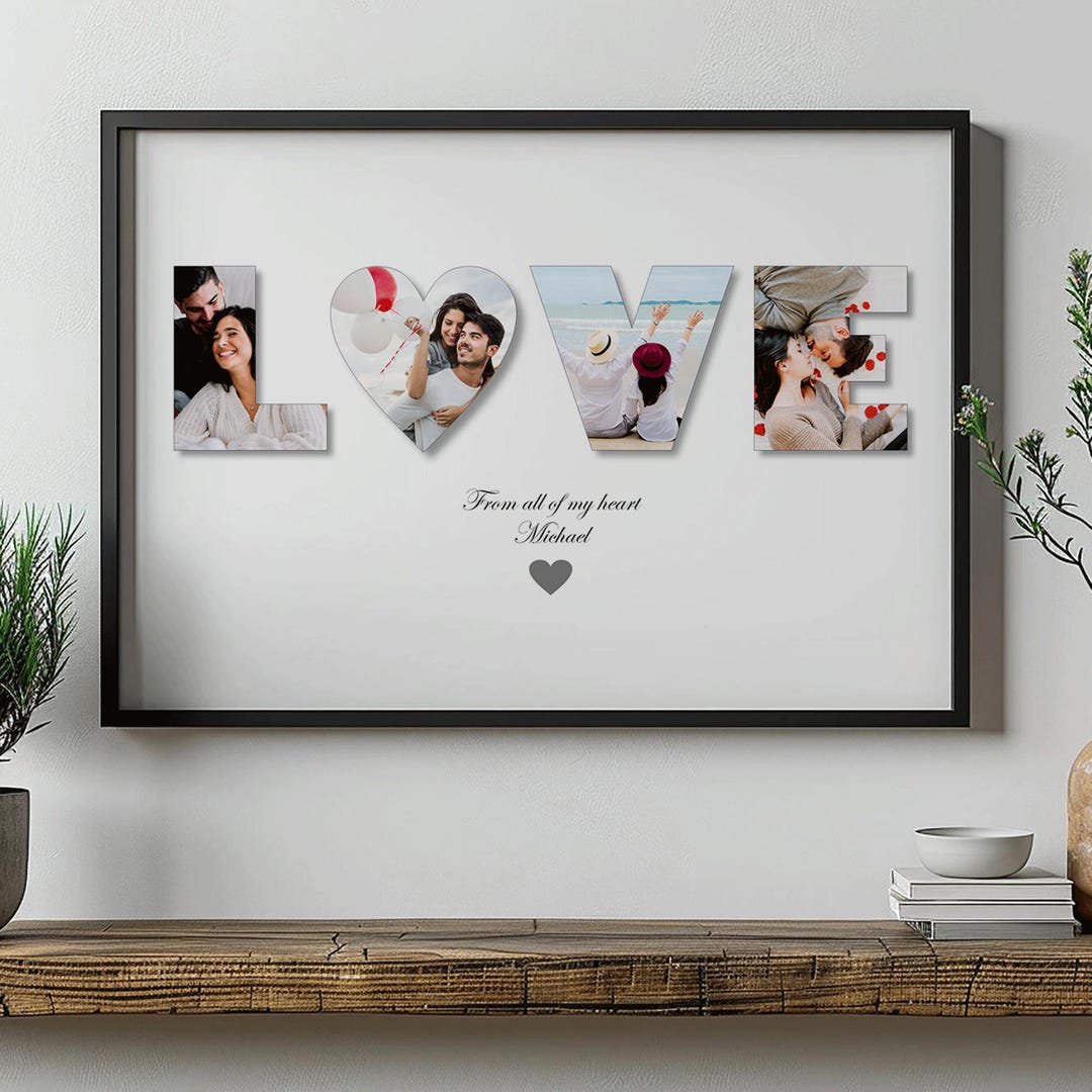 Couple Photo Print | Love Photo Print | Anniversary Gift | Wedding Gift ...
