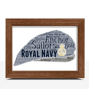 Royal Navy Gift |royal Navy Passing Our Word Art Gift |royal Navy Word ...