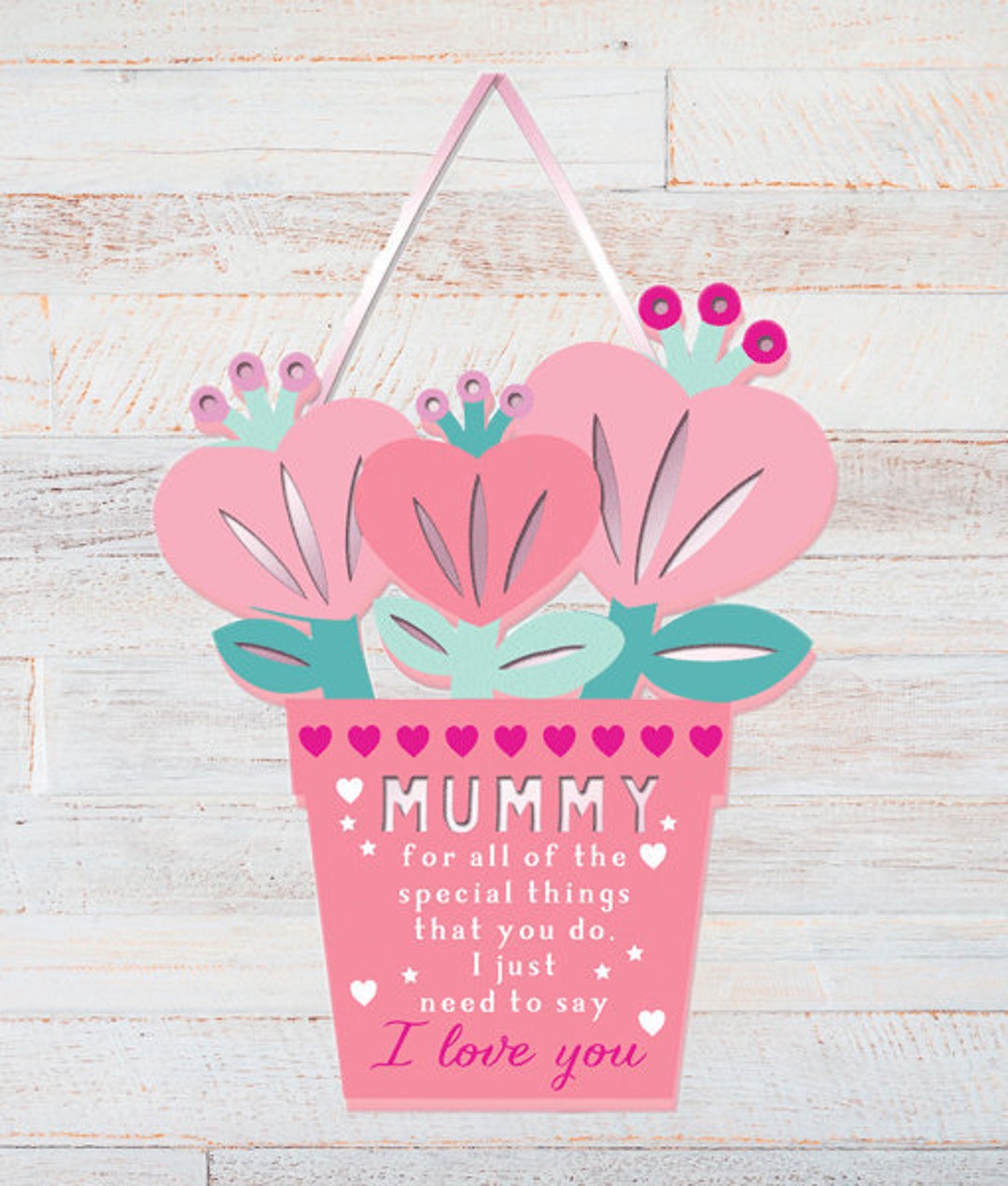 Mummy Plaque Mummy Flowers Plaque Birthday Gift for Mummy - Etsy