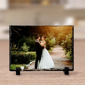 Personalised Photo Slate, Rectangle Photo Rock Slate, Your Photo on ...